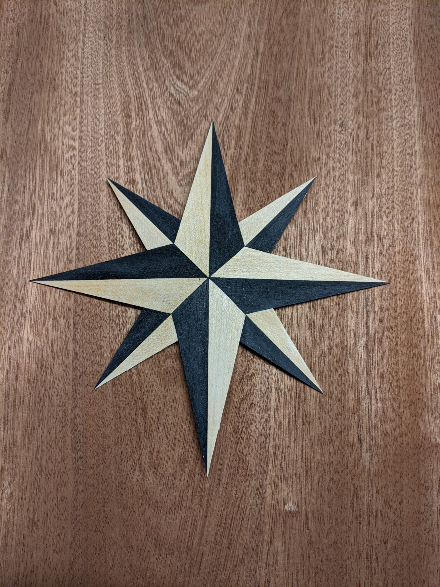 Round Compass Rose Inlay - A Dunn & Son
